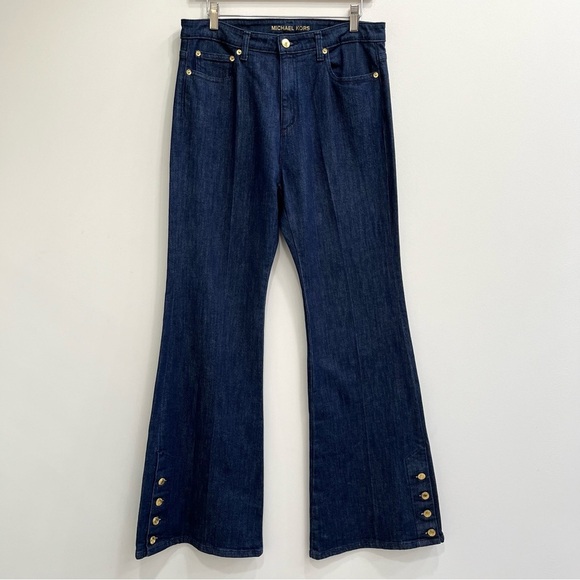 Michael Kors | Jeans | Michael Kors Selma Shank Flared High Waisted ...